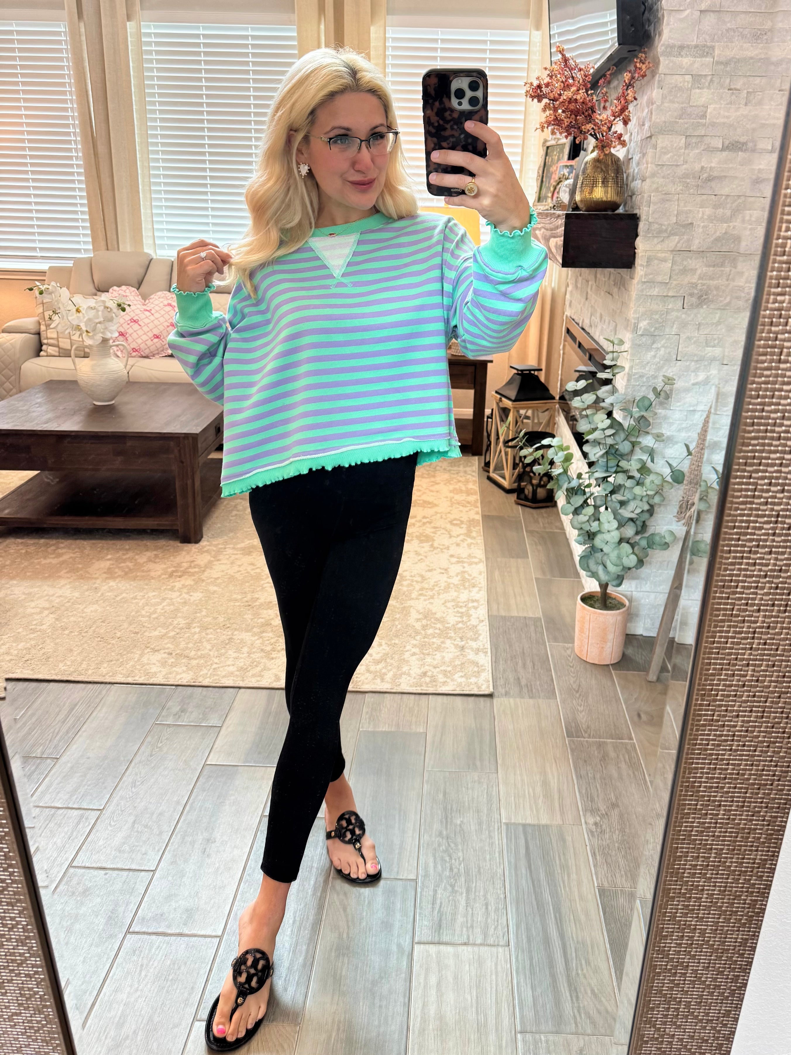 Colorful Stripes Pullover – Lynn & Marie Boutique